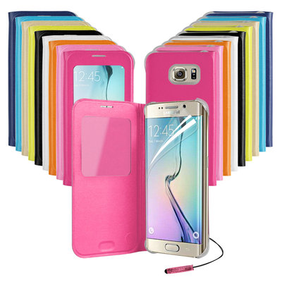 Samsung Galaxy S6 Edge case cover accessories , Window S - view flip phone covers