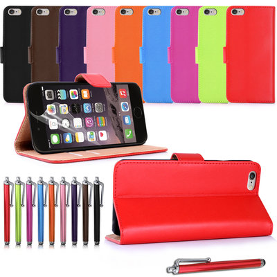 Real Genuine Leather flip iPone Protective Case Wallet for Apple Iphone 6 6 plus
