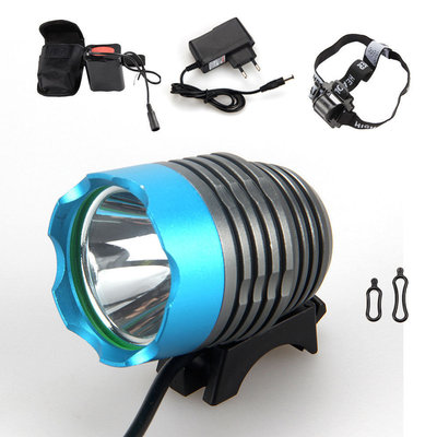 Multifunctional Rechargeable 2500 Lumen CREE XM-L T6 Bike Light Torch