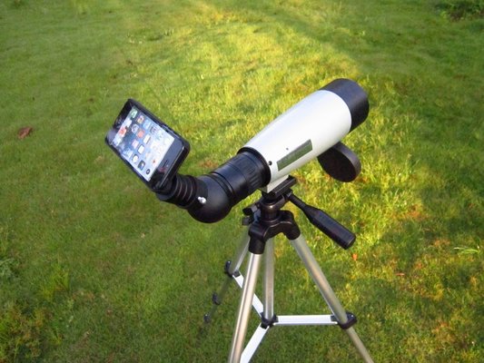 Traditional 45X  Zoom Spotting Scope Binoculars For Phone , Smartphone Telescope