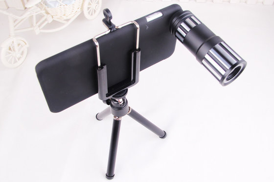 Metal Game Watching Smartphone Telescope 12x Zoom 90 Degree ,  Iphone 6 Telescope