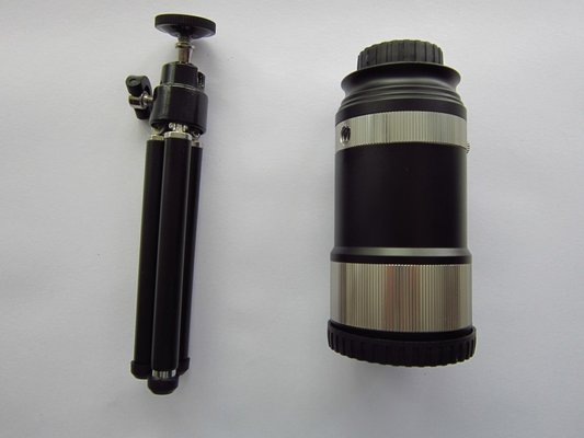 Black Aluminiumc 14X Optical Zoom Mobile Telescope Lens , Angle View 80 Degree