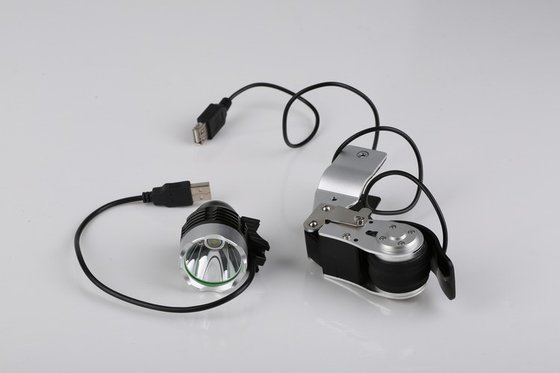 Silver Aluminium Dynamo Bicycle Light LED Outdoor Lights Self-Generator