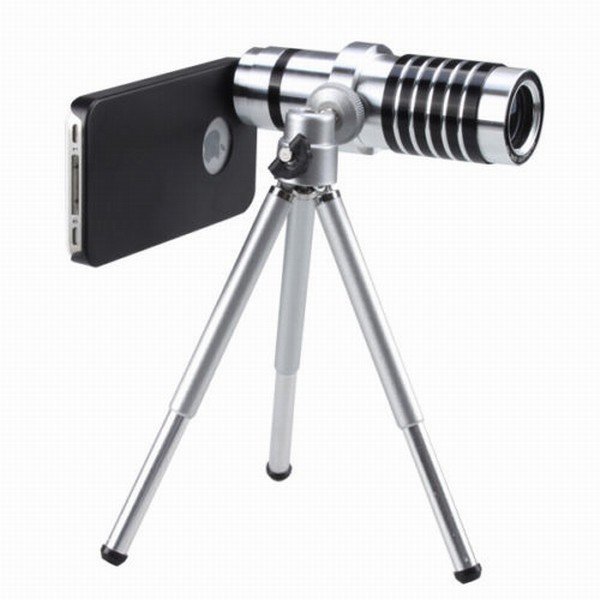 14x  Telephoto Manual Focus Telescope Phone Camera Lens , Magnification 300m