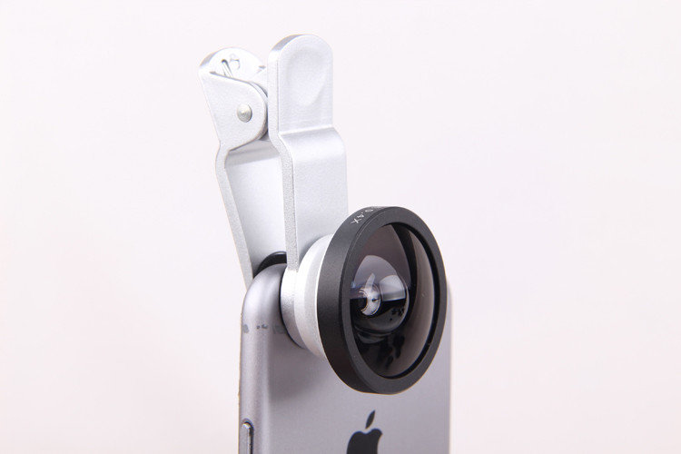 Clip - on Fish Eye Macro Wide Angle 3 In 1 Smartphone Camera Lens Kit ROHS