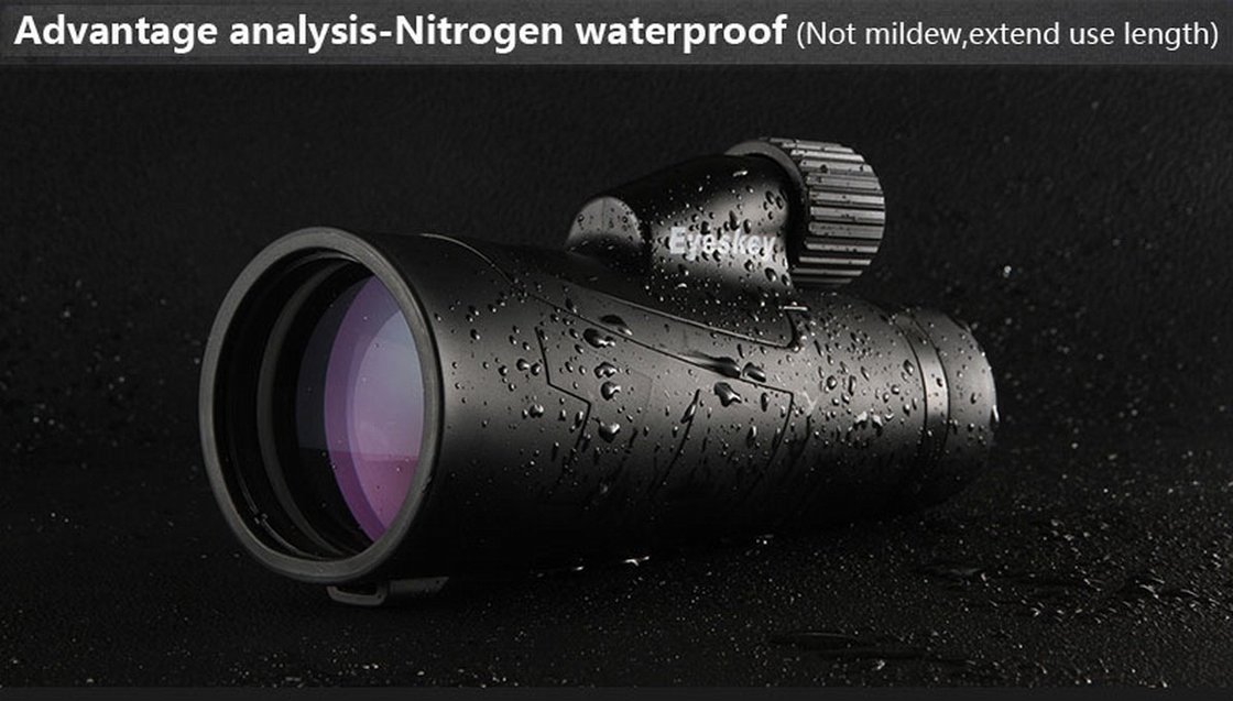 10x50 Waterproof Monocular Smartphone Telescope / Adabter HD Binoculars