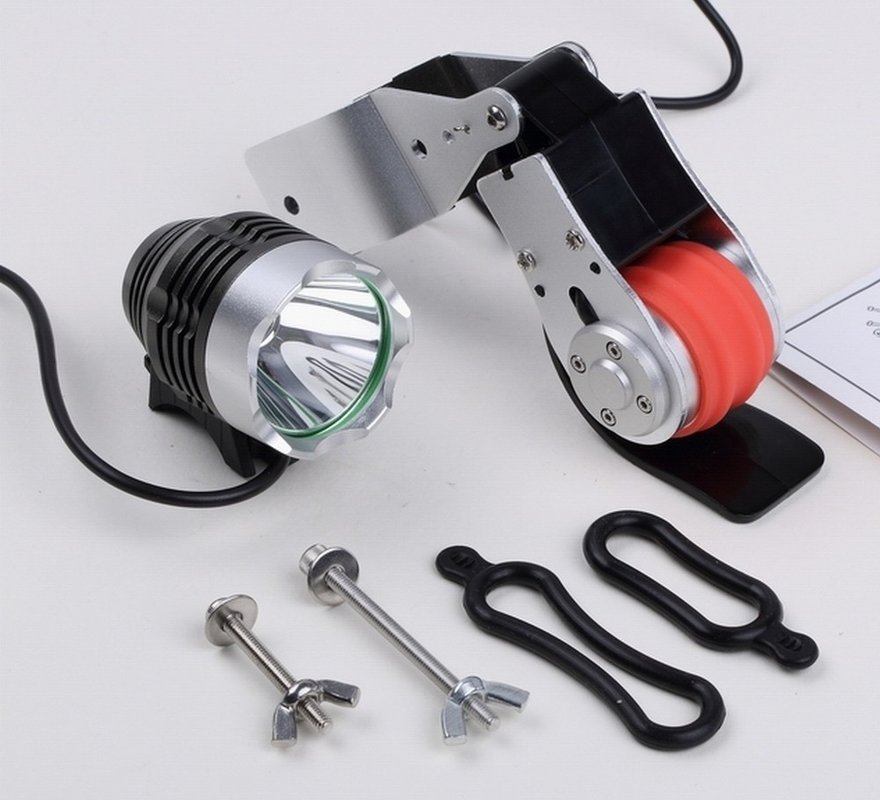 Front Dynamo Bicycle Light 8W ,  Generator USB Cable Length 80cm