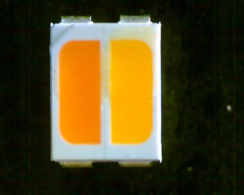 PLCC4 Bi Color Smd Led Chip 3528 0.06 Watt White / Warm White Emitting Color