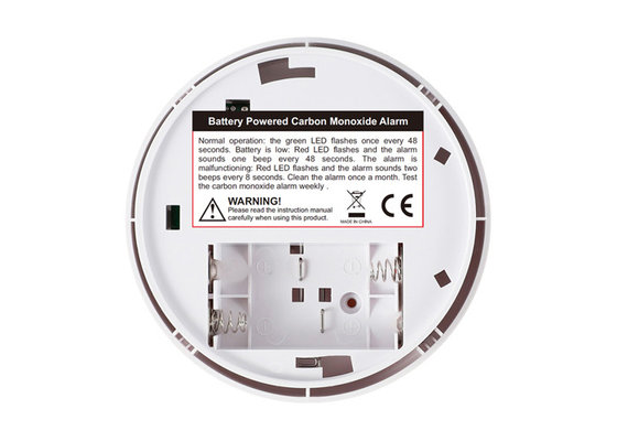 Electrochemical Sensor Residential Carbon Monoxide Detectors Lcd Display White Color