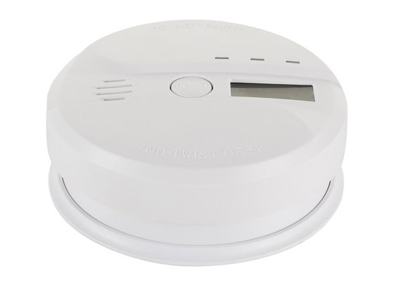 Electrochemical Sensor Residential Carbon Monoxide Detectors Lcd Display White Color
