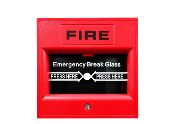 DC24V Fire Manual Call Point Glass Break Red ABS Network Type YJ-E1 Model