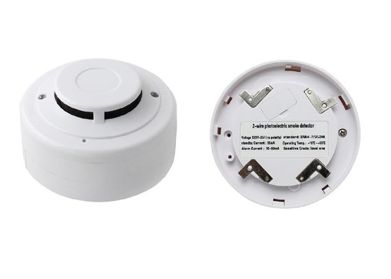 4 Wire Fire Alarm Heat Detector Twin LED Indication ABS Housing Base Offered