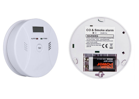 Indoor Combo Smoke Carbon Monoxide Detector EN standards White ABS Housing