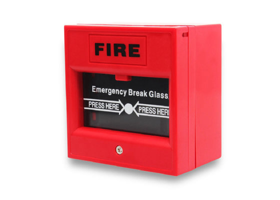ABS Fire Manual Call Point Resettable DC12V / DC24 Power Red Color