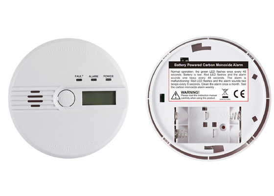 Independent Home Carbon Monoxide Alarm , Home CO Detection with LCD Screen