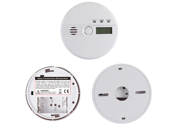 LCD Display Home Carbon Monoxide Alarm 75db Sound 3 LED Indicator