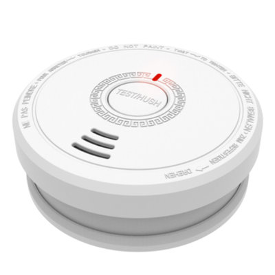 Replaceable 9V Battery Type Smoke Detector Alarm with UK BRE EN14604 CE