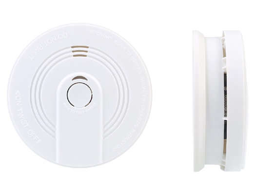 White  Fire Alarm smoke detector 1 Year Replaceable Battery YJ-107