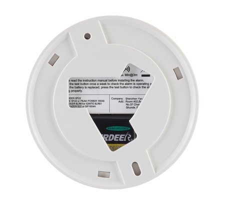 Standalone Smart Smoke Detector 9V Battery Audiovisual Alarm LPCB CE EN14604 Approved