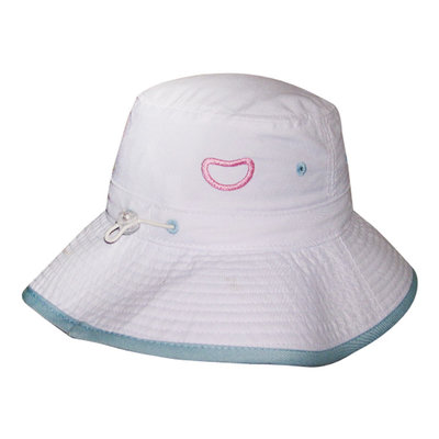 Constructed Heavy Cotton Bucket Hat Embroidery Logo With Reinforced Sweatband