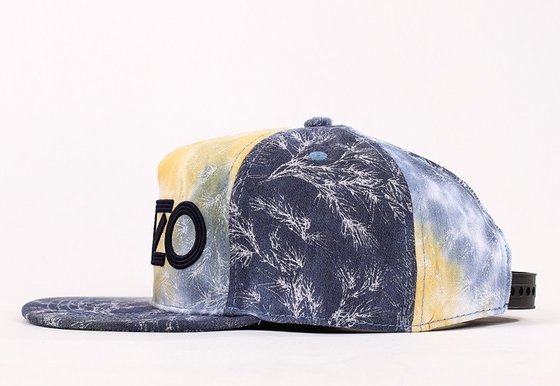 Allover Cotton KENZO Flat Brim Baseball Hats With 3D Embroidery