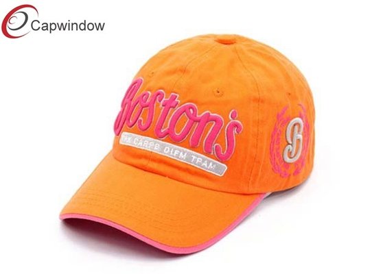 3D Embroidery Logo Cotton Baseball Caps With Sandwich Peak