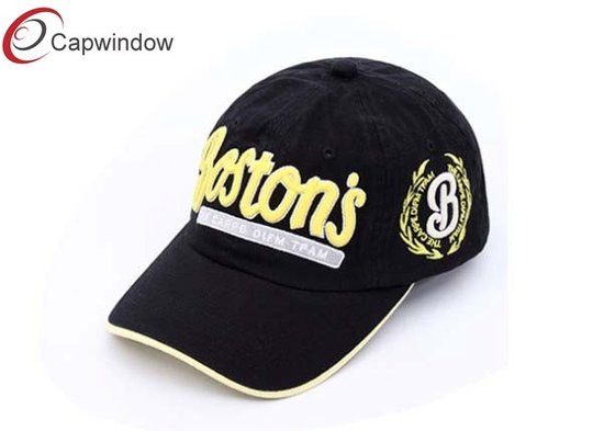 3D Embroidery Logo Cotton Baseball Caps With Sandwich Peak