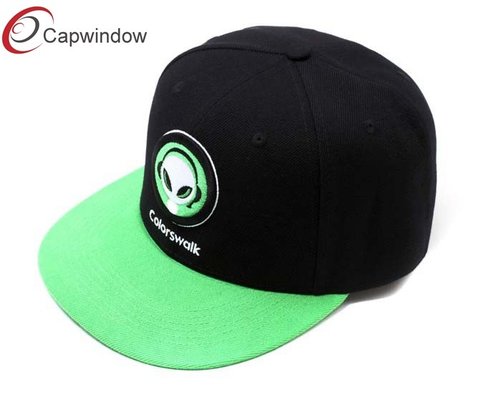 Large Classic Flat Embroided Hip Hop Baseball Caps With Matched Peak
