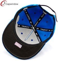 Blue Irregular Figure Pattern Printing Childrens Baseball Caps With 3D Logo