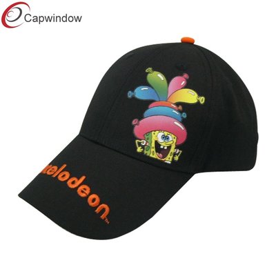 Black Cute Nickelodeon Childrens Baseball Caps Custom Strapback Hats