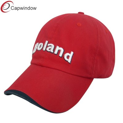 Zipzag Embroidery Boys Baseball Caps With Sandwich Woven Label Peak