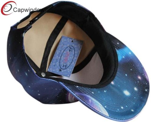 6 Panel Adjustable Strap Fitted Baseball Hats Velcro Snapback Hats For Girls