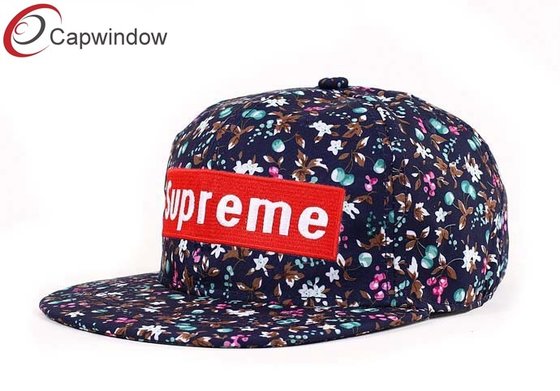 Floral Flat Fitted Baseball Hats Cute Baseball Caps For Women