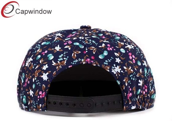Floral Flat Fitted Baseball Hats Cute Baseball Caps For Women