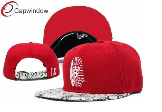 Promotional Leopard Custom Strapback Hats Velcro Strap Back Hats