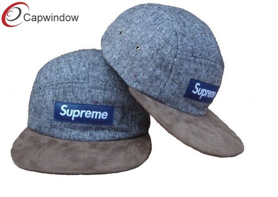 100% Cotton Canvas 5 Panel Camper Cap Gray Classic Baseball Caps