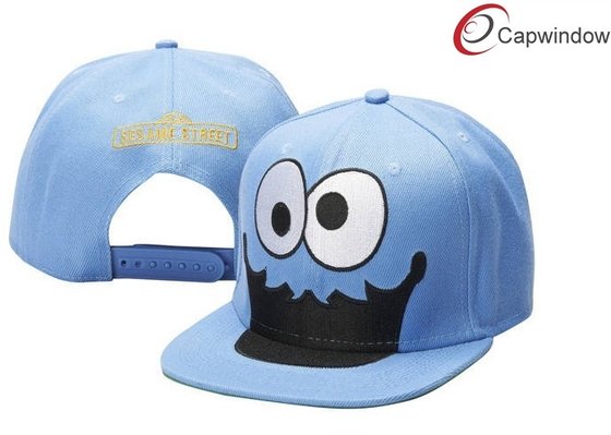 Green Sesame Street Childrens Baseball Caps Custom Embroidered Baseball Hats