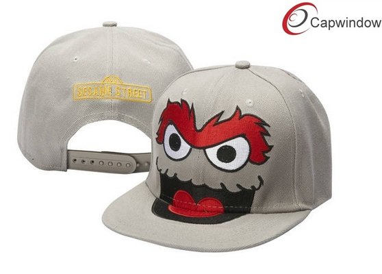 Green Sesame Street Childrens Baseball Caps Custom Embroidered Baseball Hats