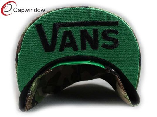 3D Embroidered Cotton Camouflage Baseball Hats Flat Brim Baseball Cap