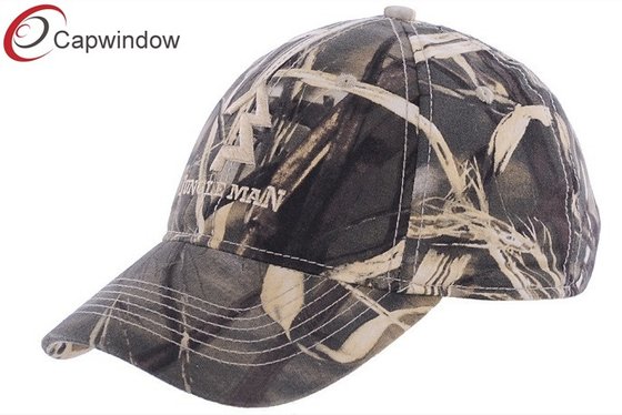 Youth 5 Panel Camouflage Baseball Hats Velcro Strap Back Hats For Autumn