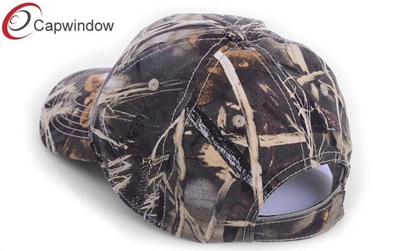 Youth 5 Panel Camouflage Baseball Hats Velcro Strap Back Hats For Autumn
