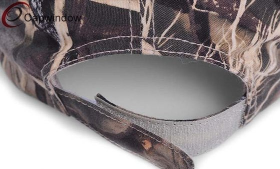 Youth 5 Panel Camouflage Baseball Hats Velcro Strap Back Hats For Autumn