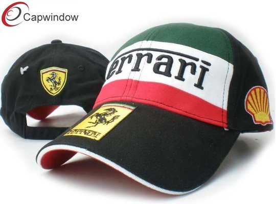 6 Panel F1 Horse Racing Baseball Caps Cool Baseball Caps For Men