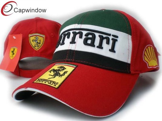 6 Panel Racing Baseball Caps