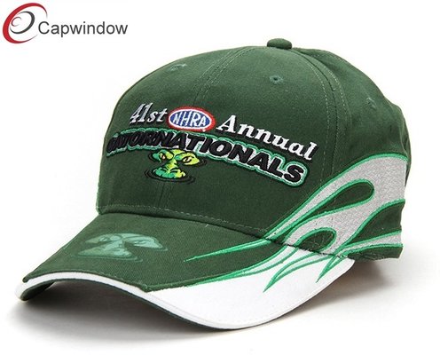 NHRA Flame Printed Racing Baseball Caps Green Vintage Baseball Hats For Men