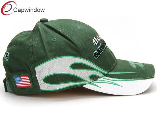 NHRA Flame Printed Racing Baseball Caps Green Vintage Baseball Hats For Men