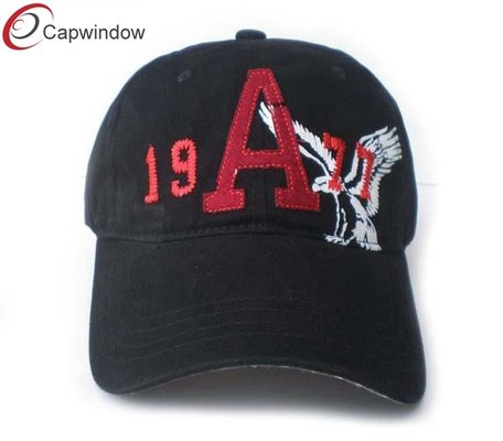 Heavy Cotton Twill Golf Baseball Hats Ladies Baseball Caps With Printed Hawk Pattern
