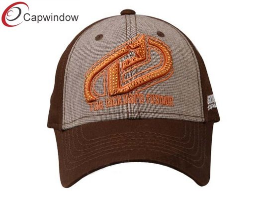 3D Embroidered Golf Baseball Hats Custom Strapback Hats For Kids / Adults