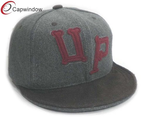 Dark Grey Velcro Custom Baseball Team Hats Embroidered Baseball Hats