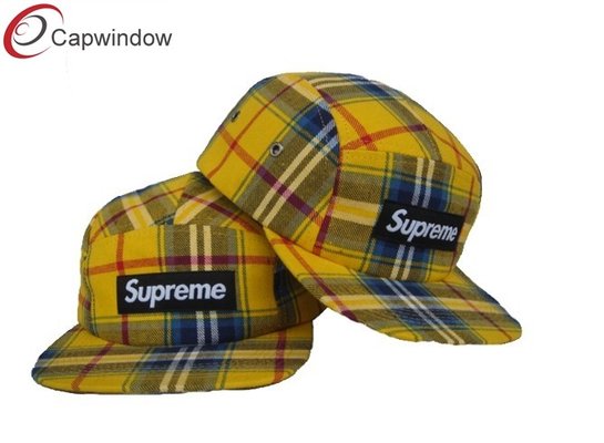 Golf Tartan Ripstop Wool Baseball Caps Custom Strapback Hats